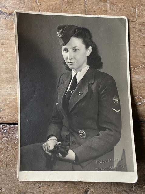 PORTRAIT LUFTWAFFE HELFERIN BDM Maid Original Foto 2.WK WW2 EUR 1,00 ...