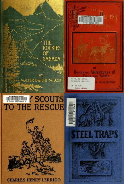 294 RARE OLD Books on Survival Bushcraft Scouting Camping Trapping ...