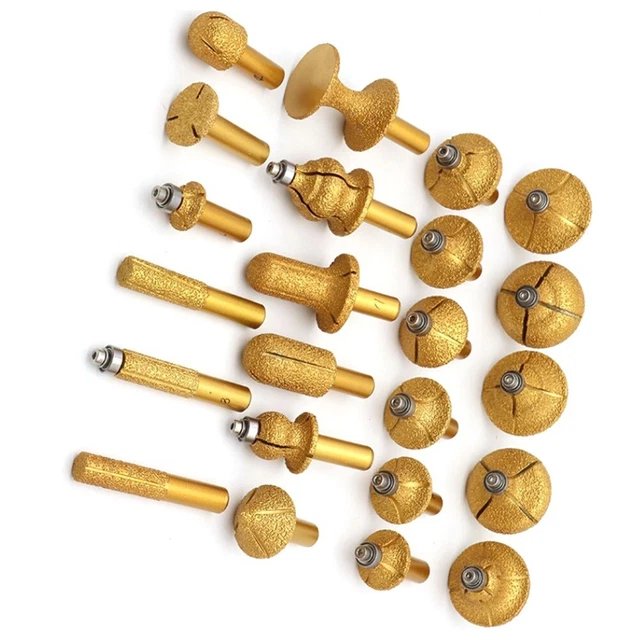 PROFESSIONAL 1/2 INCH Shank Vacuum Brazed Diamond Router Bits for ...