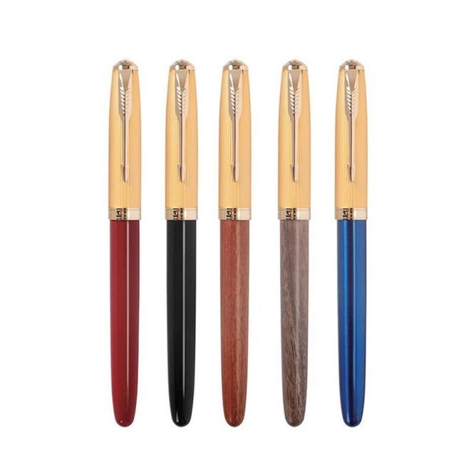 VINTAGE JINHAO 85 Fountain Pen Golden Clip Extra Fine EF Nib 0.38mm ...