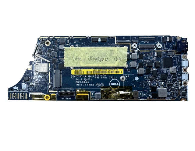 FOR DELL LATITUDE 7310/7410 Motherboard, i5-10210U, 16GB RAM Upgrade ...