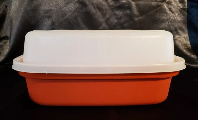 VINTAGE TUPPERWARE MEAT Marinade Container 1294-7 Paprika Red Season N ...