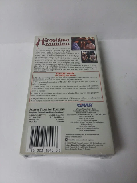 1988 VHS CINAR Wonder Works Family Movie HIROSHIMA MAIDEN Factory ...