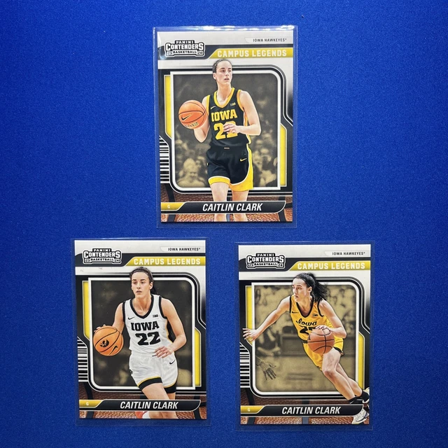 2024 PANINI CAITLIN Clark Collection Contenders Campus Legends Set CL 1 ...