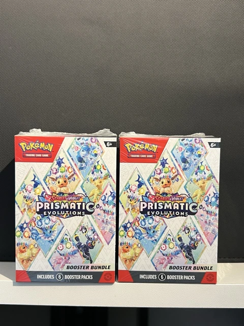 2X PRISMATIC EVOLUTIONS Booster Bundle Pokémon TCG Scarlet & Violet New ...