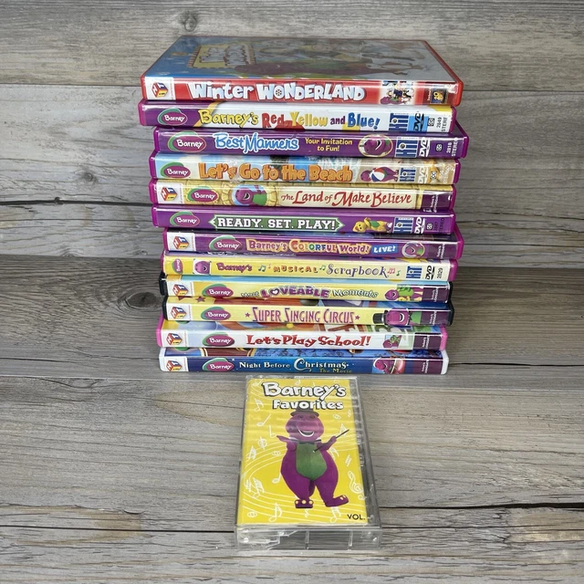 BARNEY DVD LOT Of 12 Collection Kids Television *Poor To Good Condition ...
