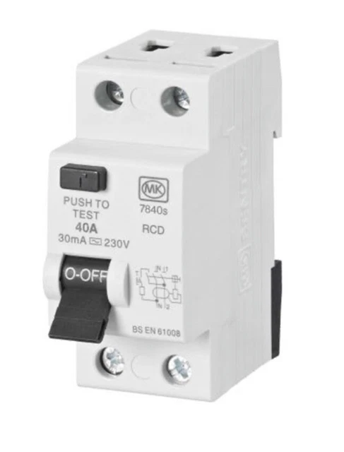 BRAND NEW MK Sentry 7840s 40A 30mA Two Module Double Pole RCD (115) £10.99 - PicClick UK