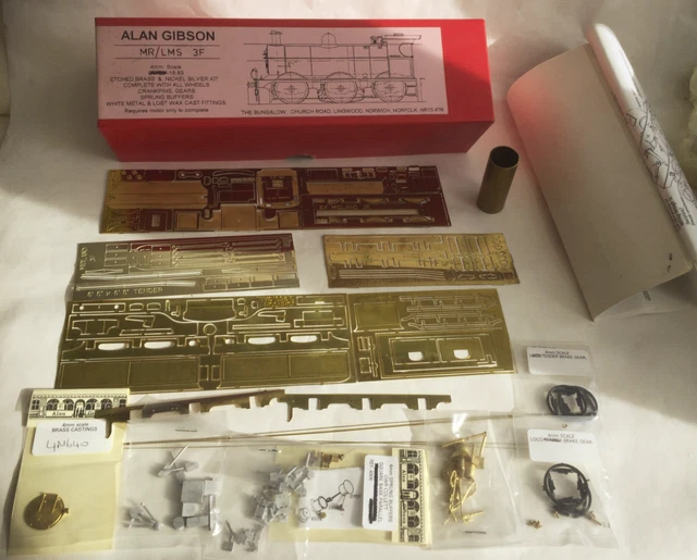 ALAN GIBSON MIDLAND Railway/LMS 3F etched Brass loco Kit 4mm Finescale ...
