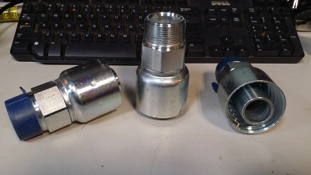 PARKER ~ P43-20 R1-R2-R3-R4-R9 PH4K ~ Hydraulic Crimp Hose Fitting £11. ...