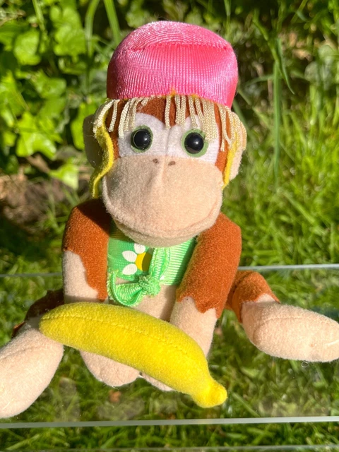 VINTAGE JAPANESE DONKEY Kong Country 1 2 3 Dixie Soft Plush Toy Figure ...