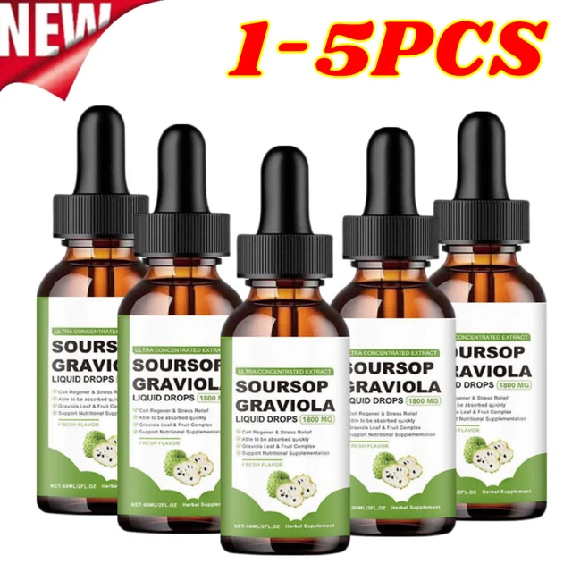 100% PURE-ORGANIC SOURSOP Extract,Tindedly Soursop Graviola Liquid ...