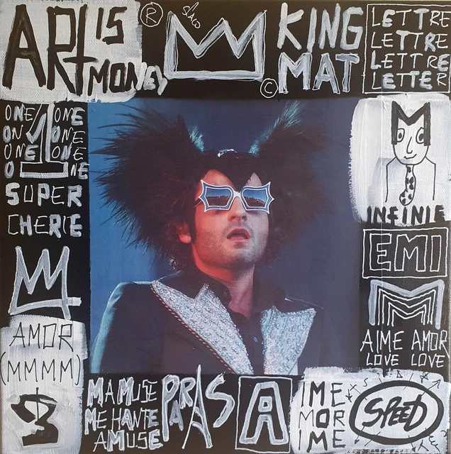 SPACO SIGNED MATHIEU CHEDID TABLEAU pop STREET ART graffiti french paint canvas EUR 200,00 ...