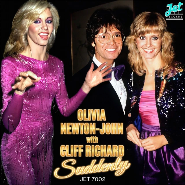 7& OLIVIA NEWTON JOHN & CLIFF RICHARD Suddenly OST Xanadu JET UK 1980 ...