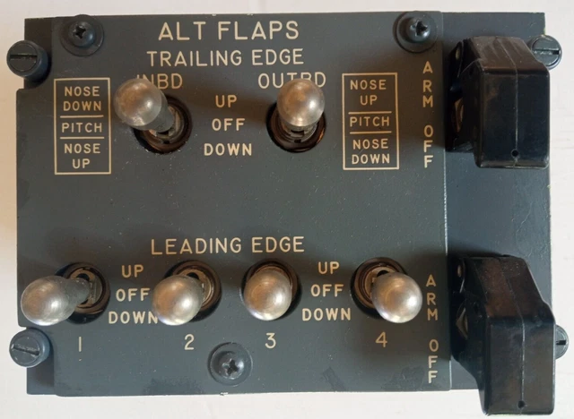 BOEING B747-200 COCKPIT Overhead Panel Alt Flaps Module EUR 249,00 ...