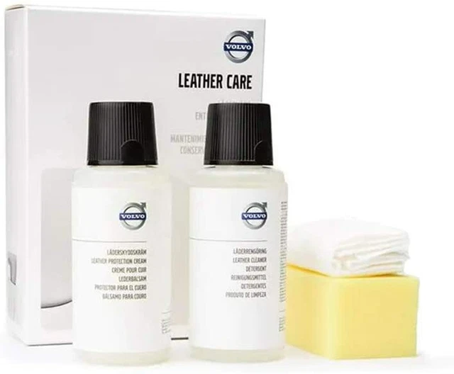 GENUINE VOLVO LEATHER Care Kit, Leather Cleaner 250ml and Protection ...