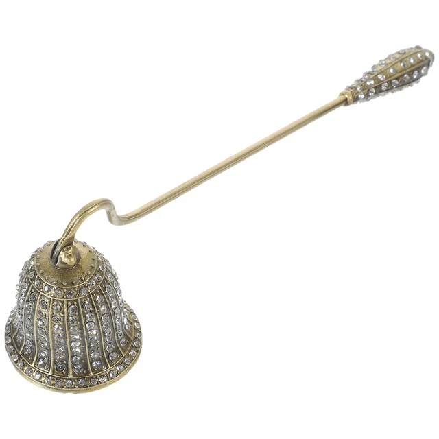 CANDLE EXTINGUISHER ANTIQUE Candle Snuffer Rhinestone Inlaid Candle Put ...