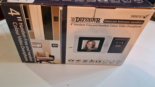 DEFENDER SECURITY VIDEO Doorbell Door Phone Camera Intercom 4” LCD ...