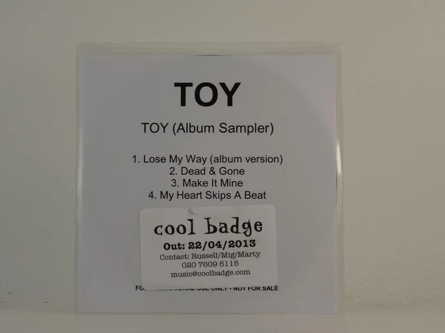 TOY LOSE MY WAY (H1) 4 Track Promo CD Single including White Sleeve ...
