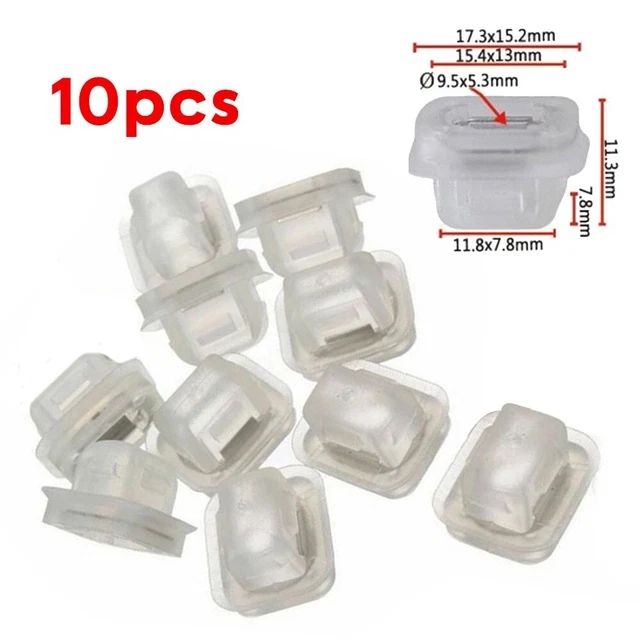 POUR CLIPS OEILLETS Insert Moulage Plastique Bande Bordure 10PCS ...