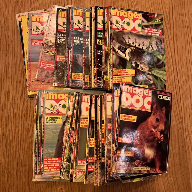 LOT DE 32 Magazines IMAGES DOC 8-12 ans n° 23 à 58 BAYARD EUR 9,99 ...