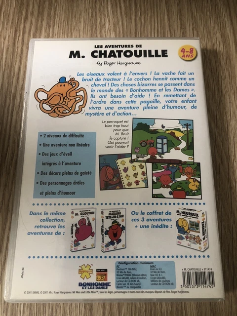 JEU LES AVENTURES De Monsieur Chatouille Madame Pc Mac Cd Rom Français ...