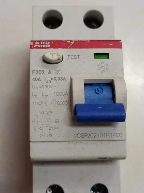 INTERRUTTORE DIFFERENZIALE Magnetotermico Abb F202Ac 40A 0,03A EUR 44,00 - PicClick IT