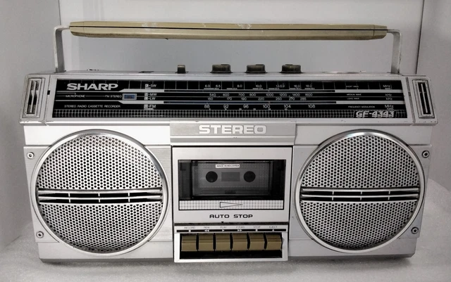 VINTAGE RETRO RADIO Sharp Stereo Boombox Ghetto Blaster GF-4343 EUR 28,41 - PicClick FR