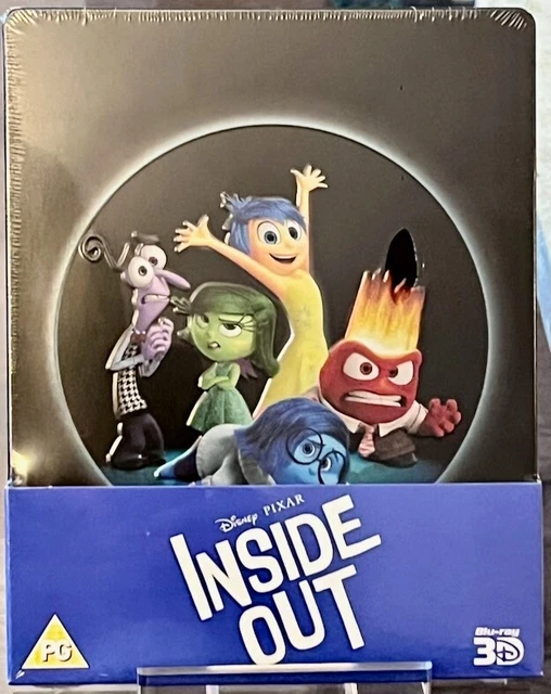 DISNEY'/PIXAR'S INSIDE OUT 3D Zavvi Exclusive Blu Ray Steelbook - New ...