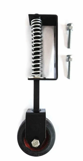 GATE WHEEL HEAVY Duty Spring Loaded - Black - Support Jockey Door ...