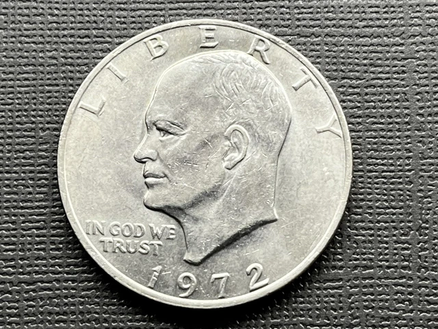 VINTAGE 1972 ONE Dollar Liberty Eisenhower Coin Flying Eagle USA Coin ...