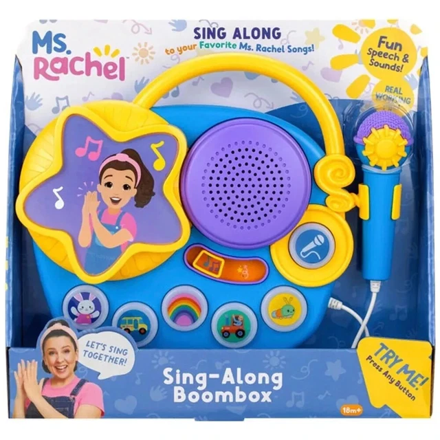MS. RACHEL BOOMBOX Sing-Along and Microphone NEW £39.50 - PicClick UK