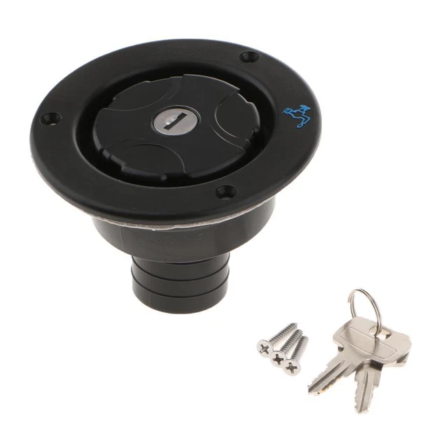 SECURES FUEL TANKS Locking Fuel Filler Gas with Keys Universal fit £16. ...