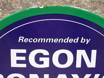 1995 SCHWERE EMAILLE "EGON RONAY'S GUIDE" HEINEKEN BRAUEREI SCHILD ...