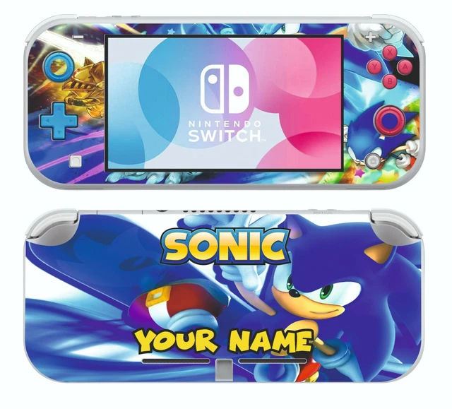 NINTENDO SWITCH LITE PERSONALISED SONIC BLUE Sticker Game Skins Decals ...