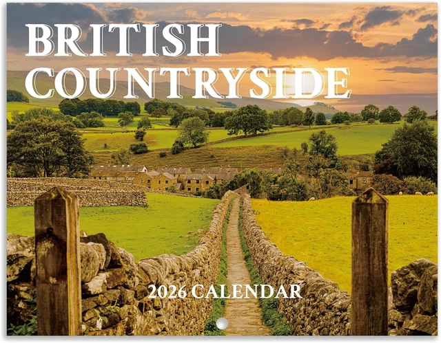 2026 WALL CALENDAR A4 2026 British Landscape Calendar from January to ...