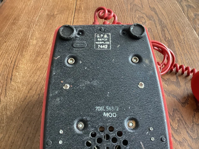 ROTARY DIAL TELEPHONE Vintage Corded Landline GPO 7442 spares or repair ...