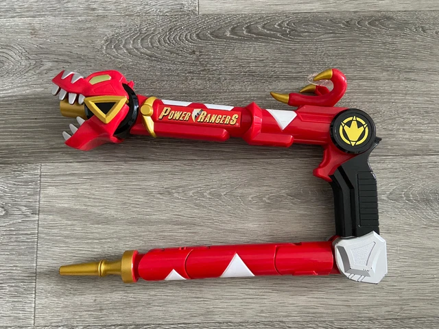 POWER RANGERS DINO Thunder Tyranno Staff Red Weapon Gun Bandai 2003 ...