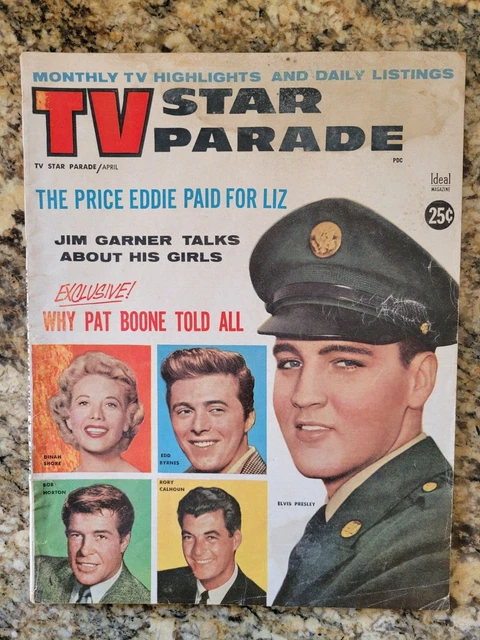 TV STAR PARADE Magazine April 1959- Elvis in the Army cover £11.83 ...