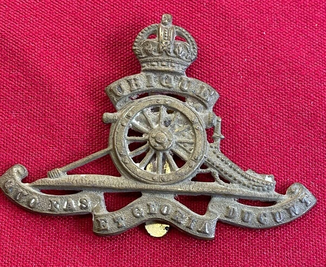 GENUINE WW1/WW2 ROYAL Field Artillery Regiment British Military Cap ...