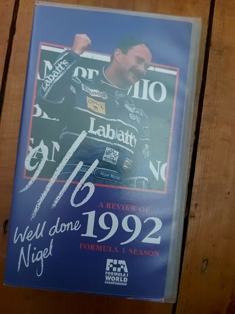 WELL DONE NIGEL. 1992 F1 Season Review. & Senna Inside Track. VHS PAL Videos. £12.99 - PicClick UK