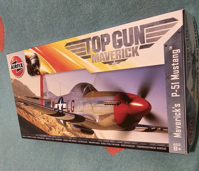 AIRFIX 1:72 P-51 Mustang Top Gun Maverick Aircraft Model Kit (A00505) £ ...