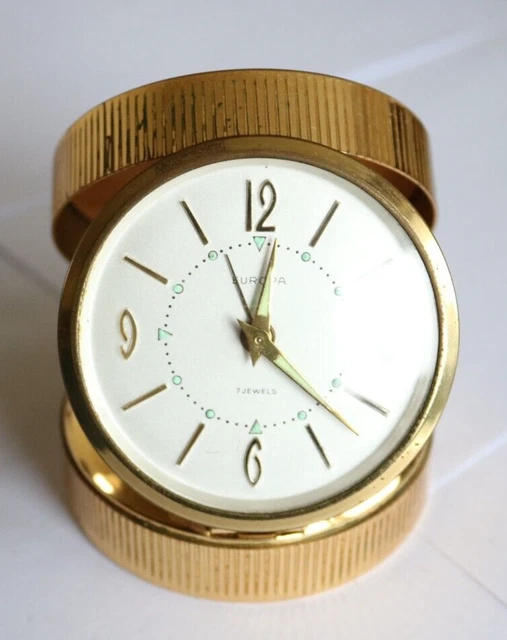 Europa Travel Alarm Clock Nobis Bene Nemini Male Vintage Eur 45 86