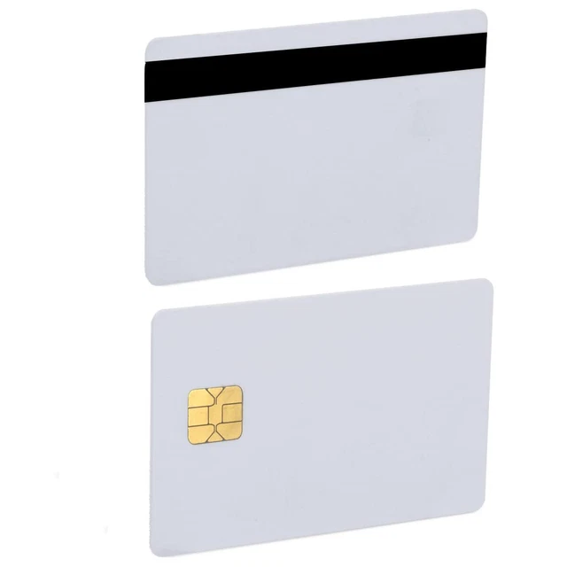 5 PACK J2A040 Java JCOP Chip Cards Smart Card with 2 Track 8.4mm Black ...