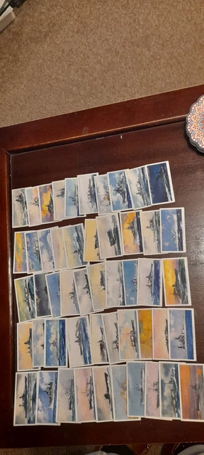 JOHN PLAYER & Sons 1939 Modern Naval Craft Full Set of 50 cigarette ...