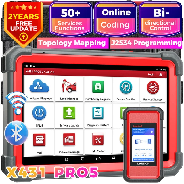 2025 LAUNCH X431 PRO 5 OBD2 Diagnosegerät J2534 ALLE SYSTEM ECU Programmier TPMS EUR 1.521,00 ...
