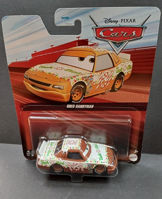 DISNEY PIXAR CARS Greg Candyman #101 Tach-O-Mint Piston Cup Series NEW ...