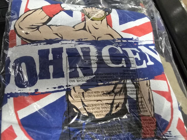 OFFICIAL WWE MEN'S Blue John Cena Farewell Tour London Shirt 2XL Last ...