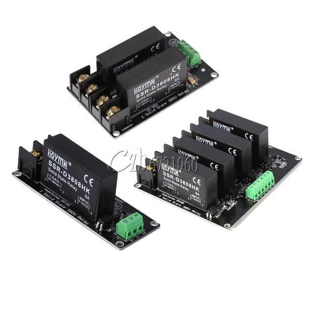 380V 8A 1/2/4 Channel Solid State Relay Board SSR Switch Controller For ...