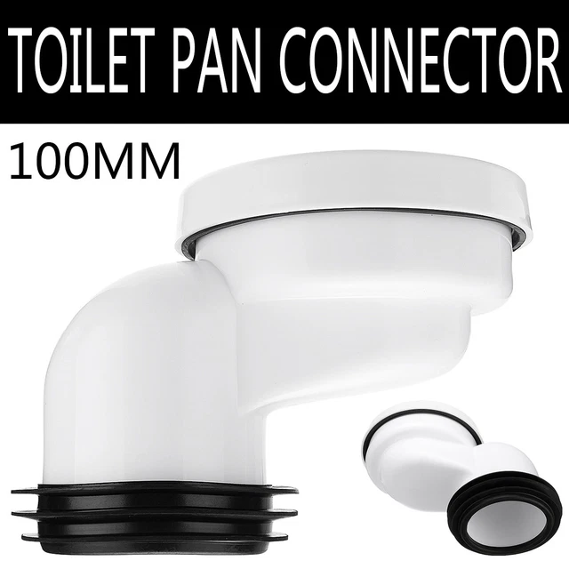 PVC 100MM OFFSET Toilet WC Misaligned Pan Connector Bowl Smooth Soil ...