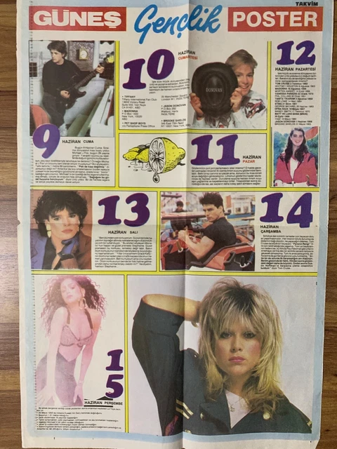 SAMANTHA FOX SEXY, Hot Original Vintage Turkish Magazine Gift Poster ...